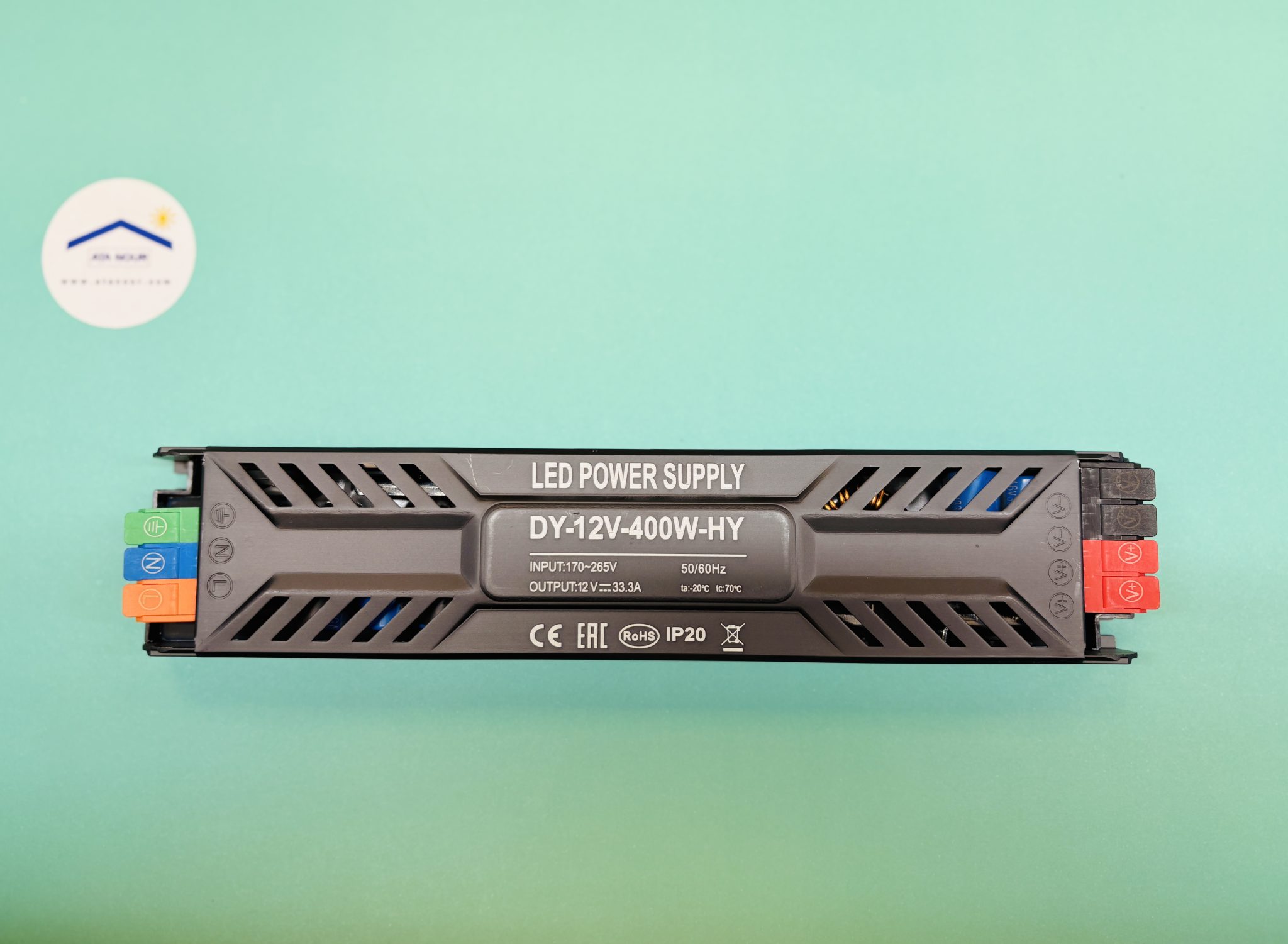 سوییچینگ اسلیم 12V، مدل DY-12V-400W-HY - ایده‌آل برای فضاهای محدود - آتانور